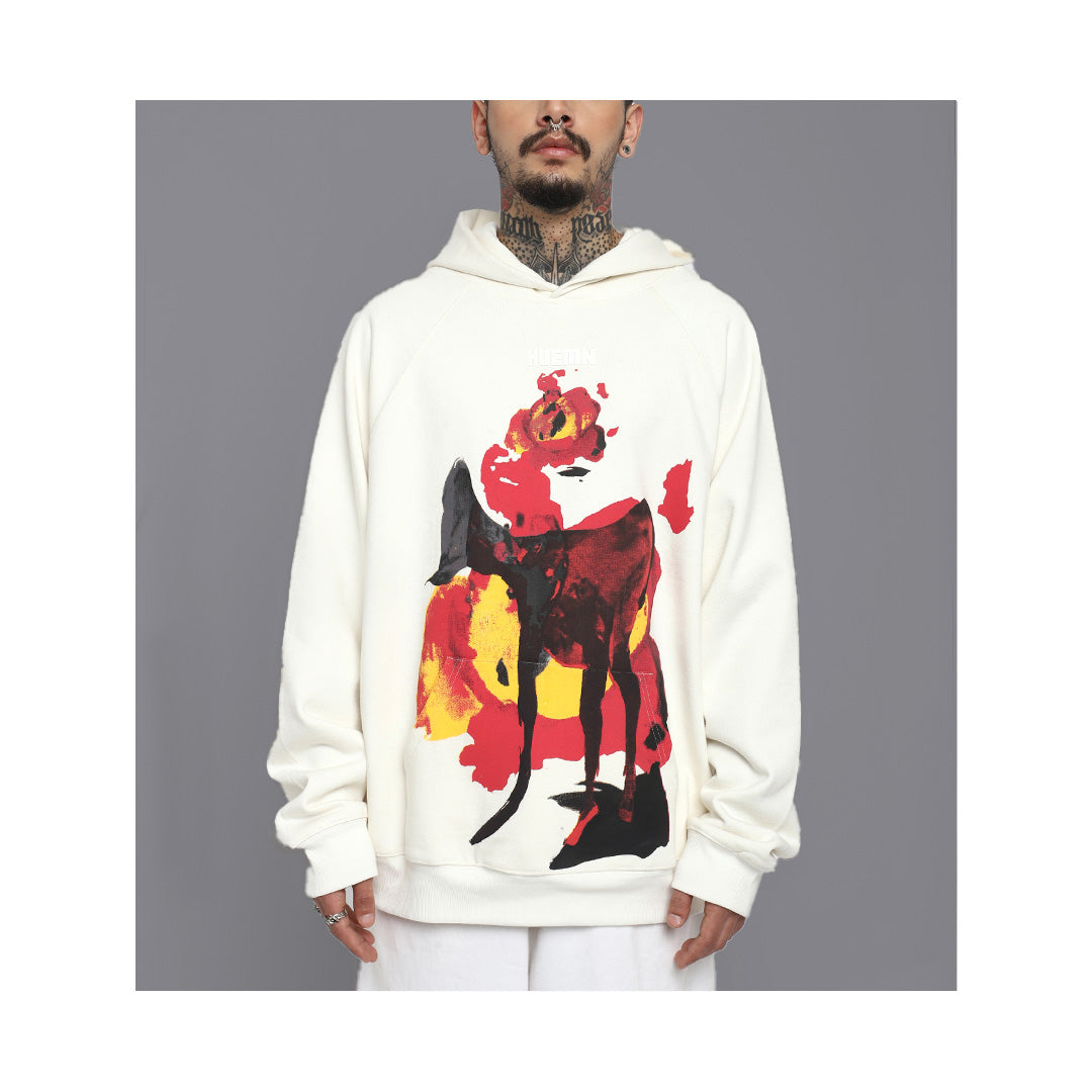Slaughterhouse Hoodie (White) – HUEMN